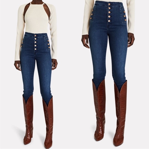 J Brand | Jeans | J Brand Natasha High Rise Button Front Skinny Jeans ...